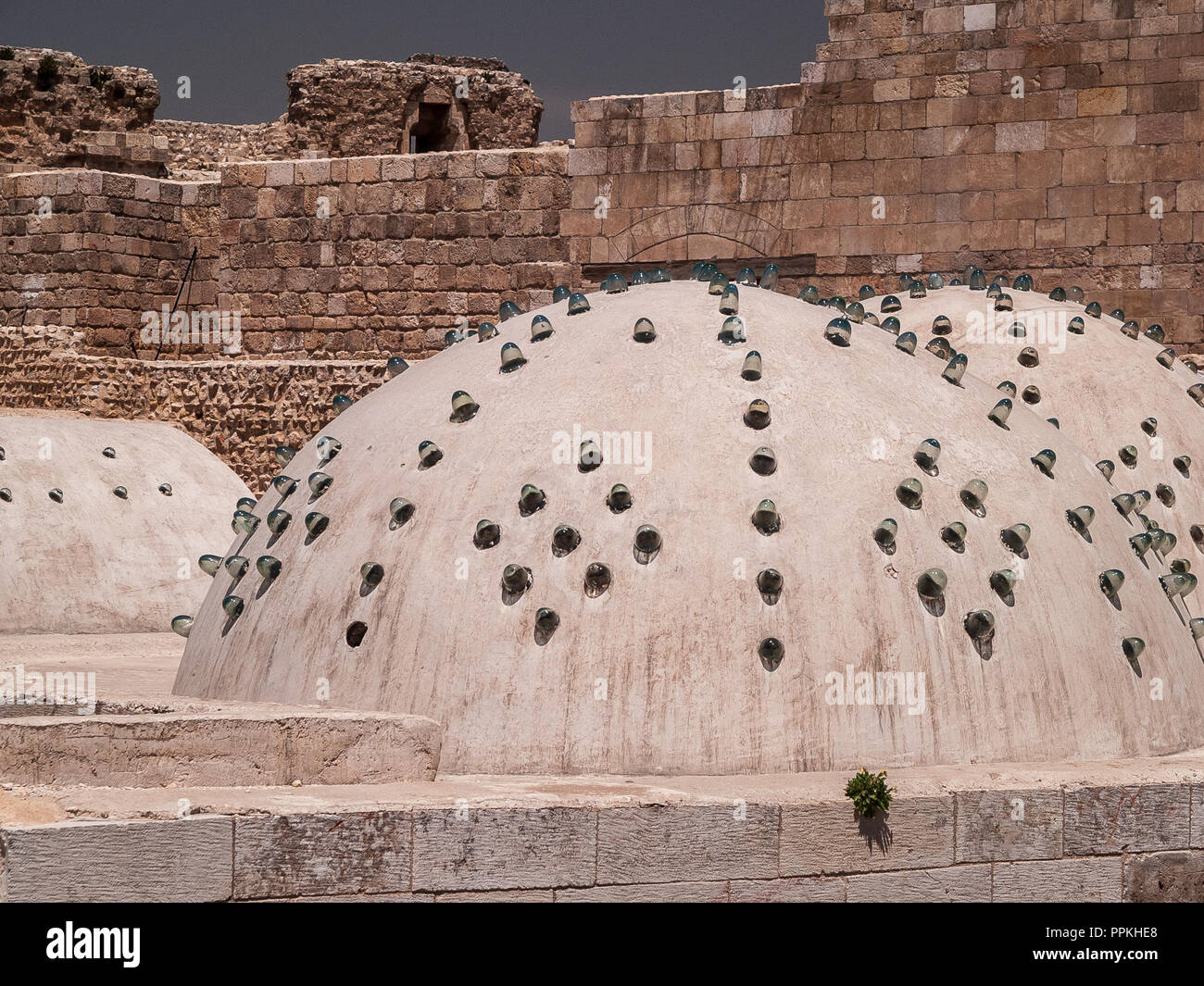 The Citadel of Aleppo — medieval fortified palace in the center of the ...