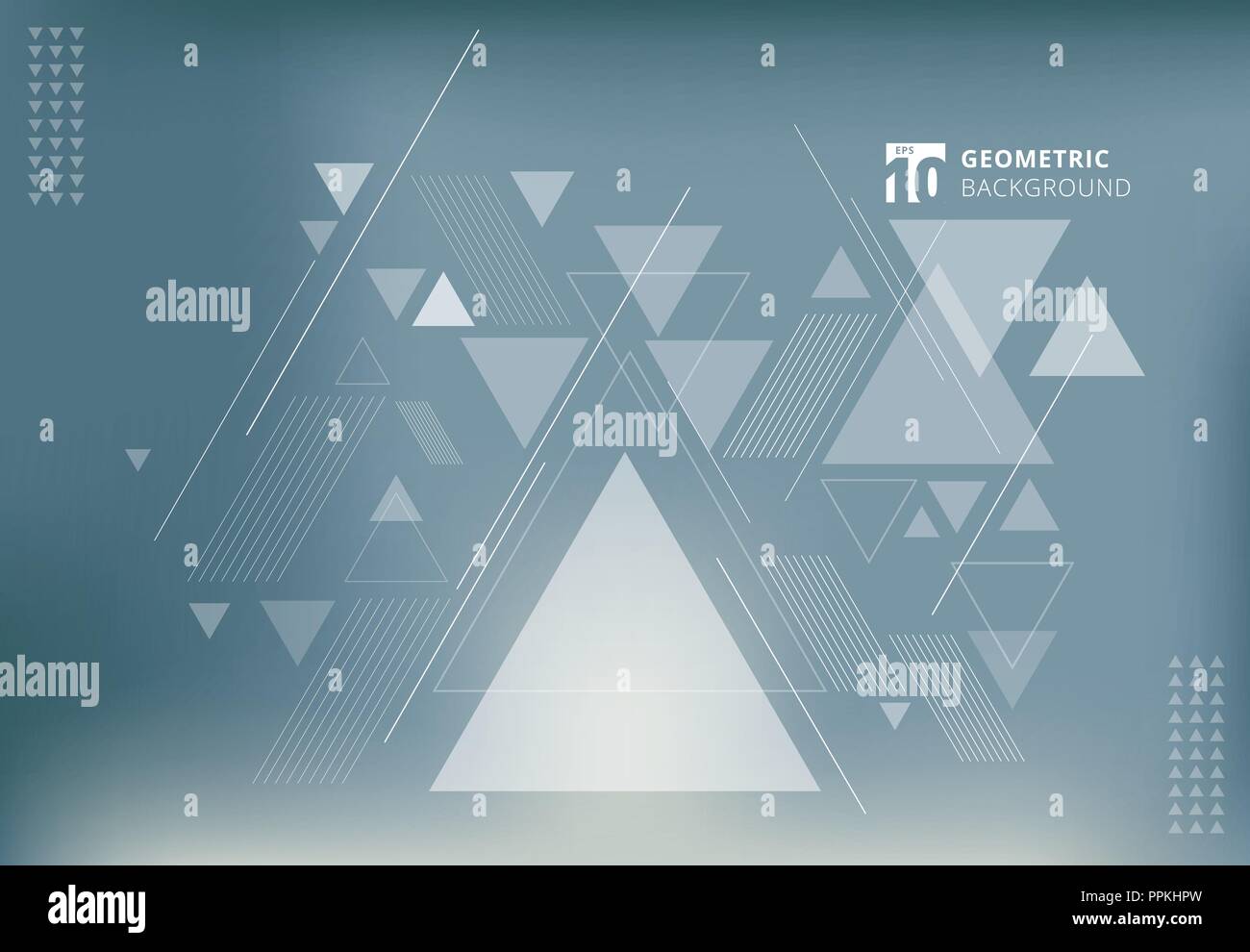 Abstract blurred background with geometric triangles composition ...