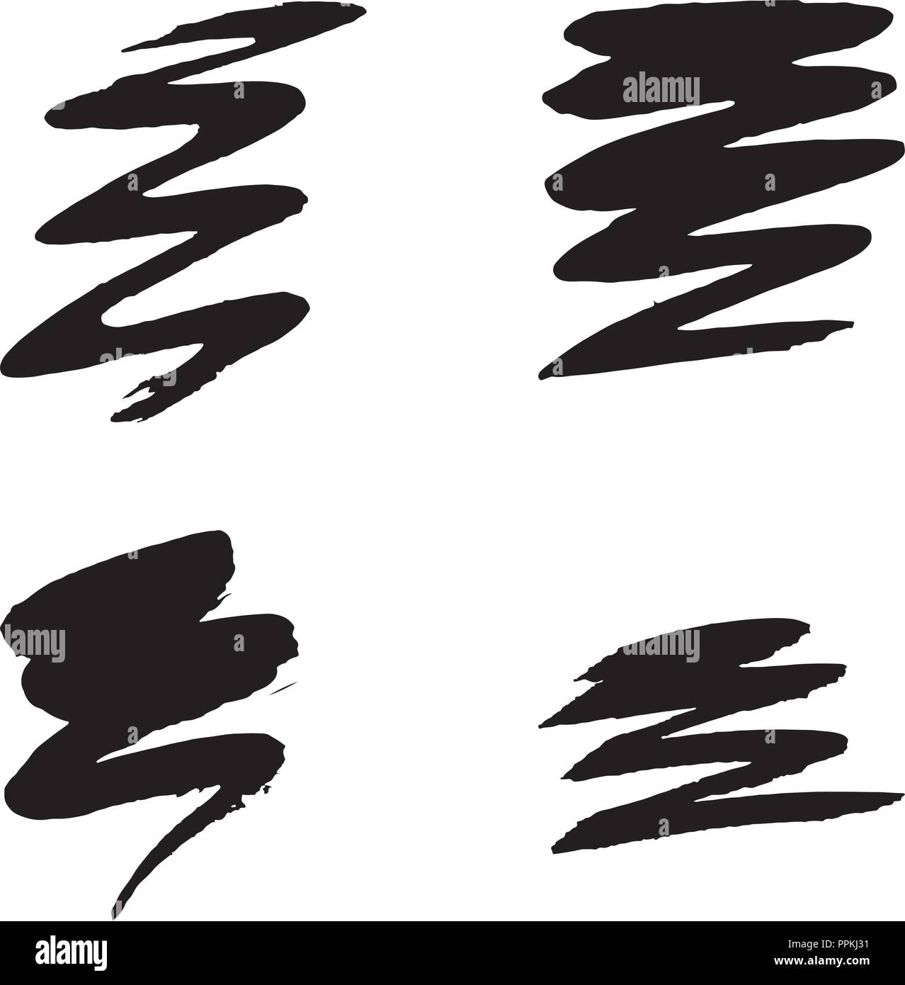 Vector illustration. Black ink spots set, texture of paint spots Stock ...