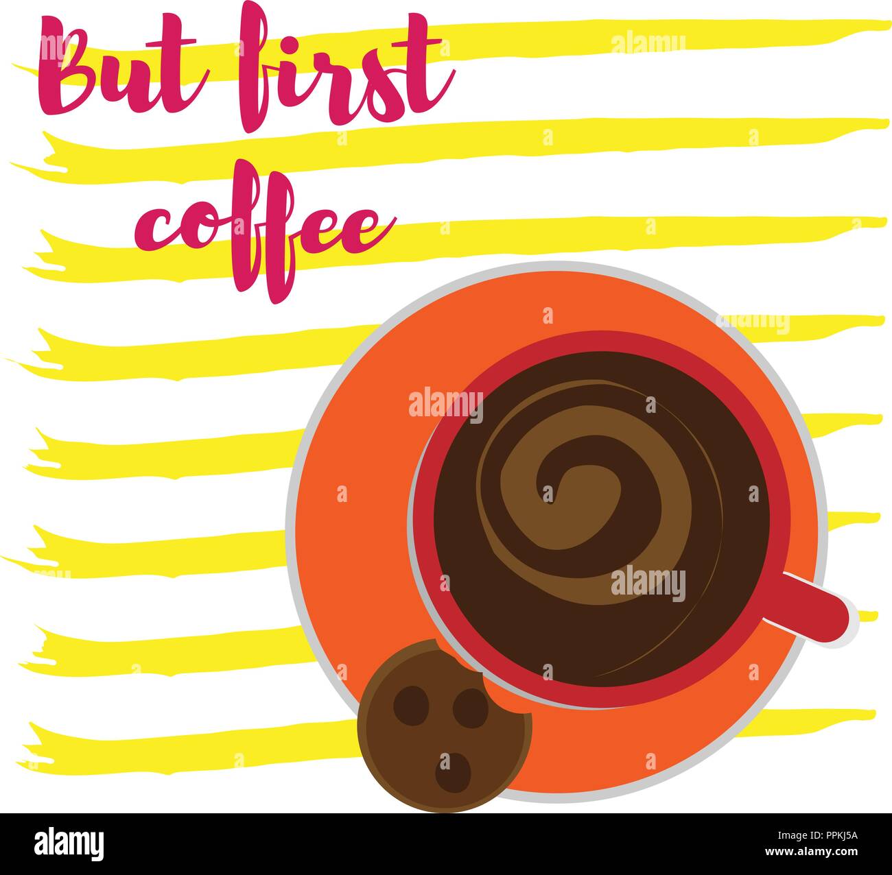 Teacup from above Stock Vector Images - Alamy