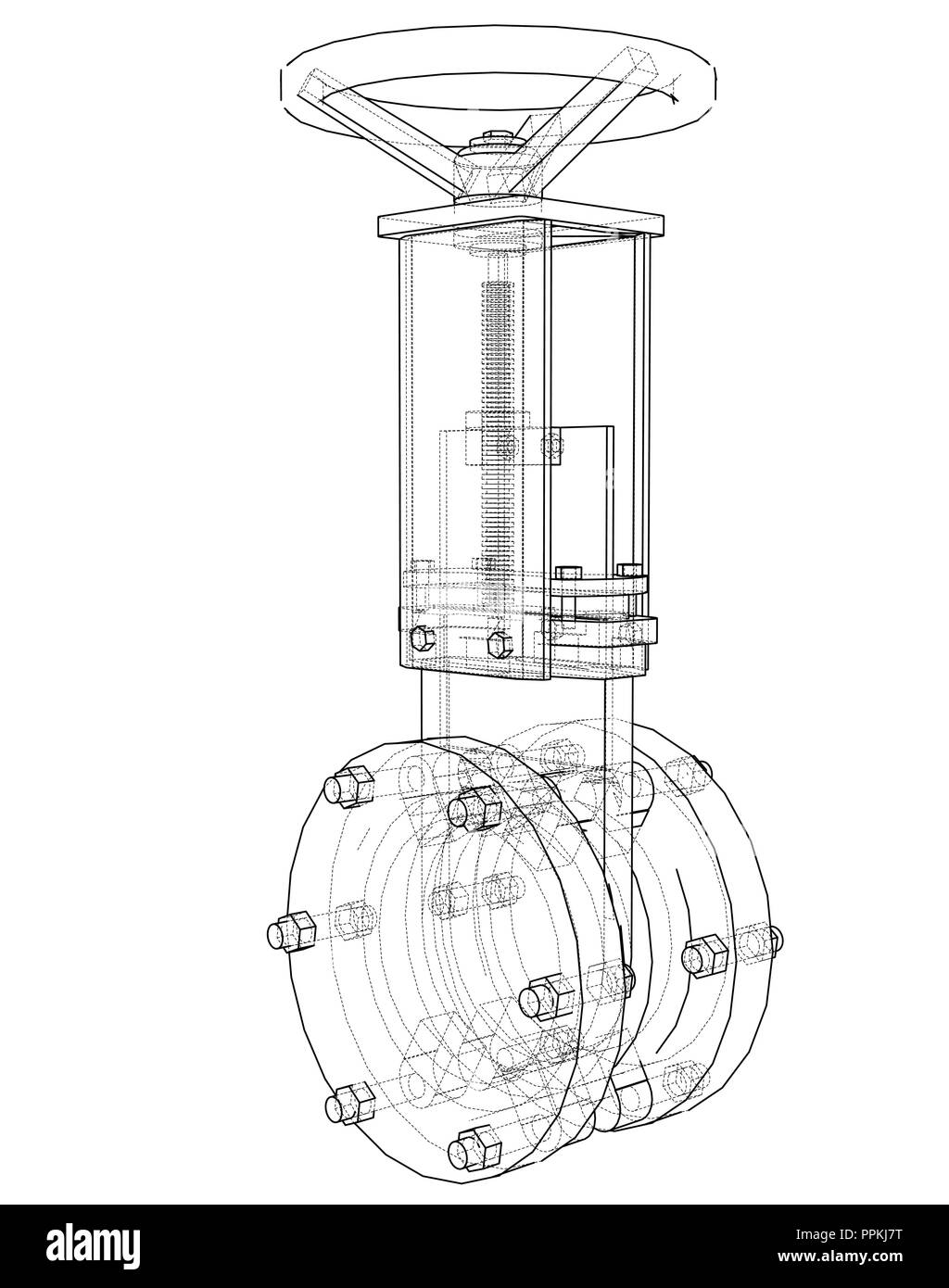 Industrial pipeline gate valve Concept Stock Vector Image & Art - Alamy