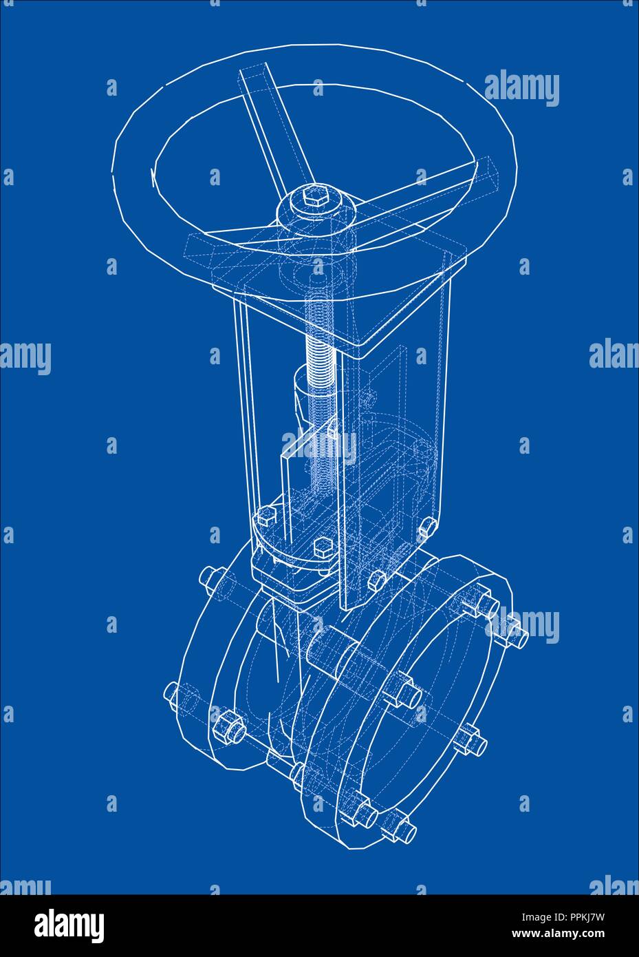 Industrial pipeline gate valve Concept Stock Vector Image & Art - Alamy