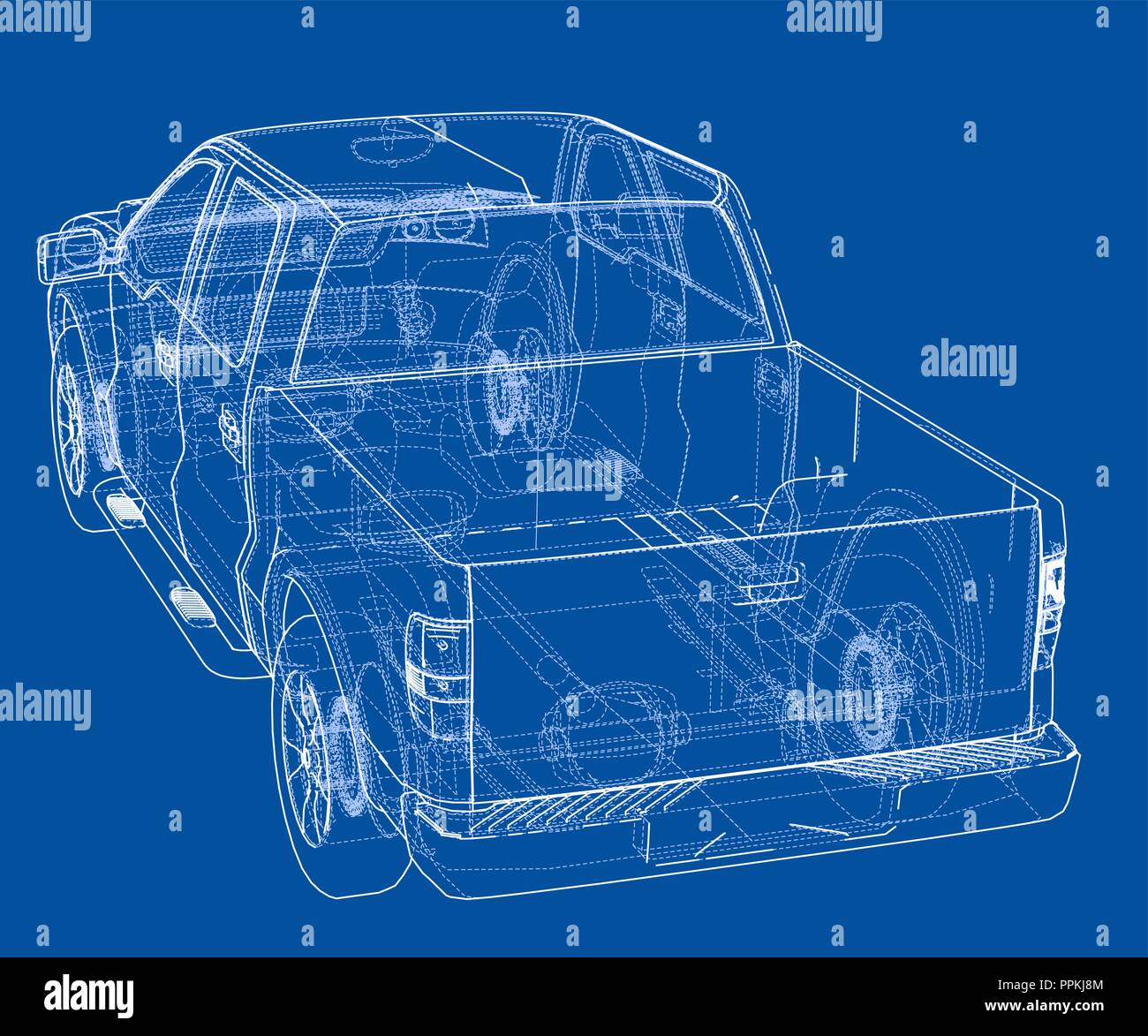 Car SUV drawing outline. Vector rendering Stock Vector Image & Art - Alamy