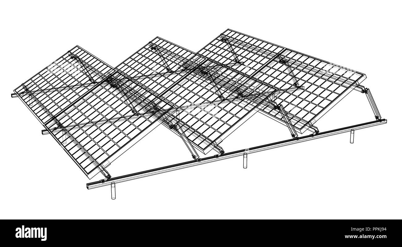 Solar Panel Concept Stock Vector Image & Art - Alamy