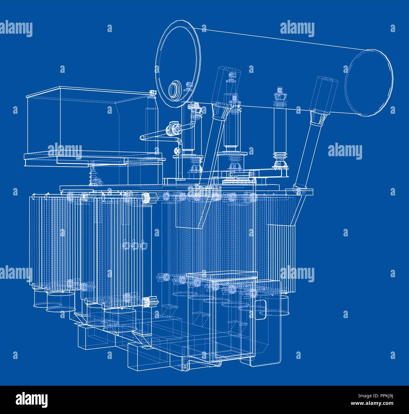 High-voltage transformer concept Stock Vector Image & Art - Alamy