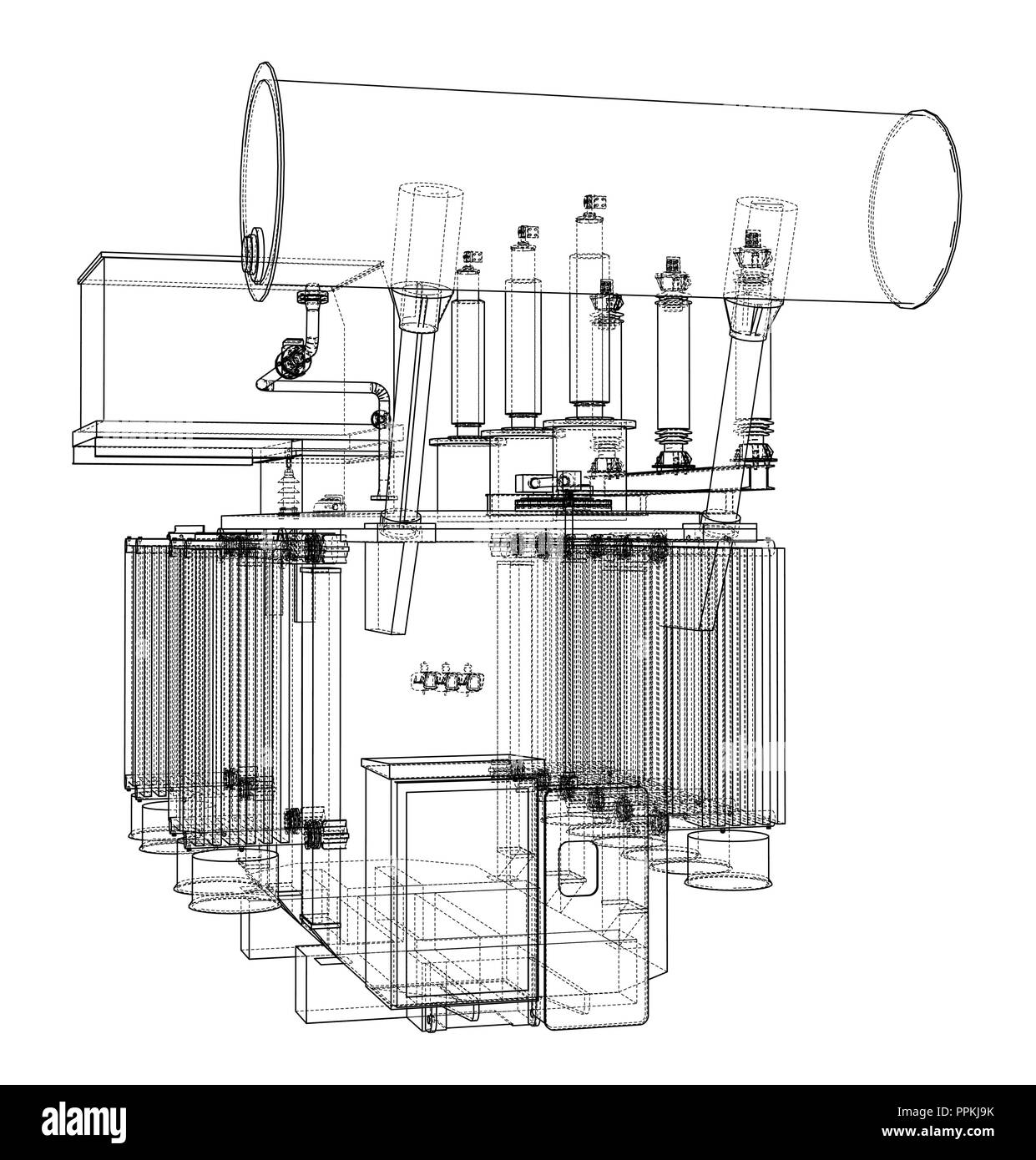 High-voltage transformer concept Stock Vector Image & Art - Alamy