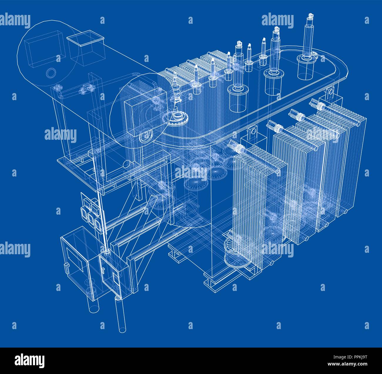 High-voltage transformer concept Stock Vector Image & Art - Alamy