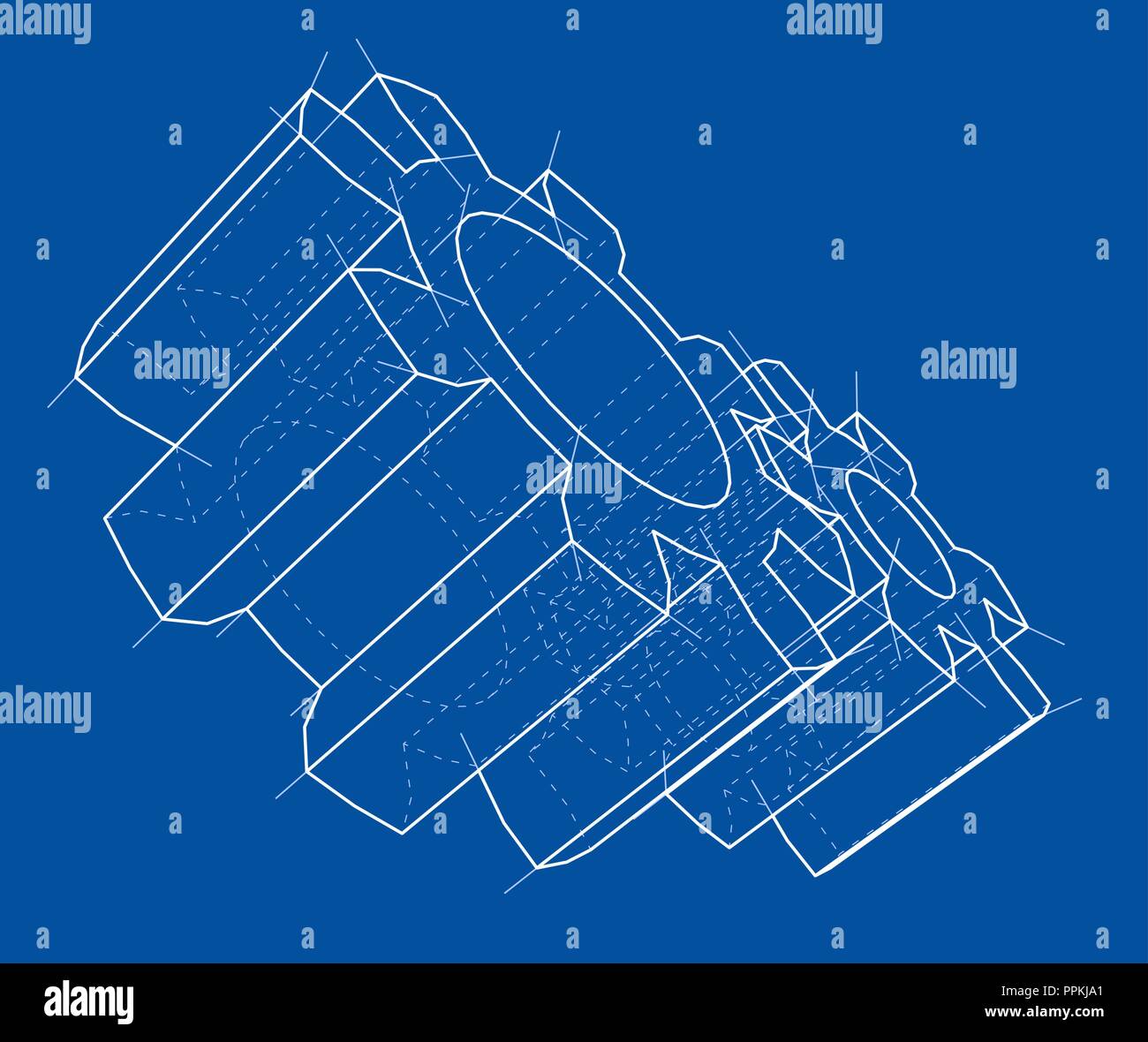 3D gear wheel. Vector rendering of 3d Stock Vector Image & Art - Alamy