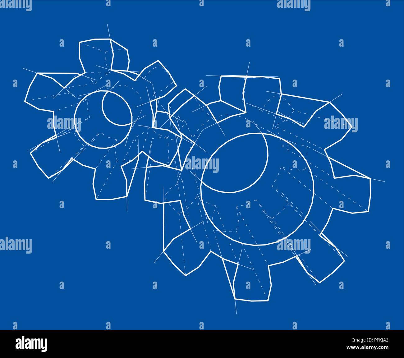 3D gear wheel. Vector rendering of 3d Stock Vector Image & Art - Alamy