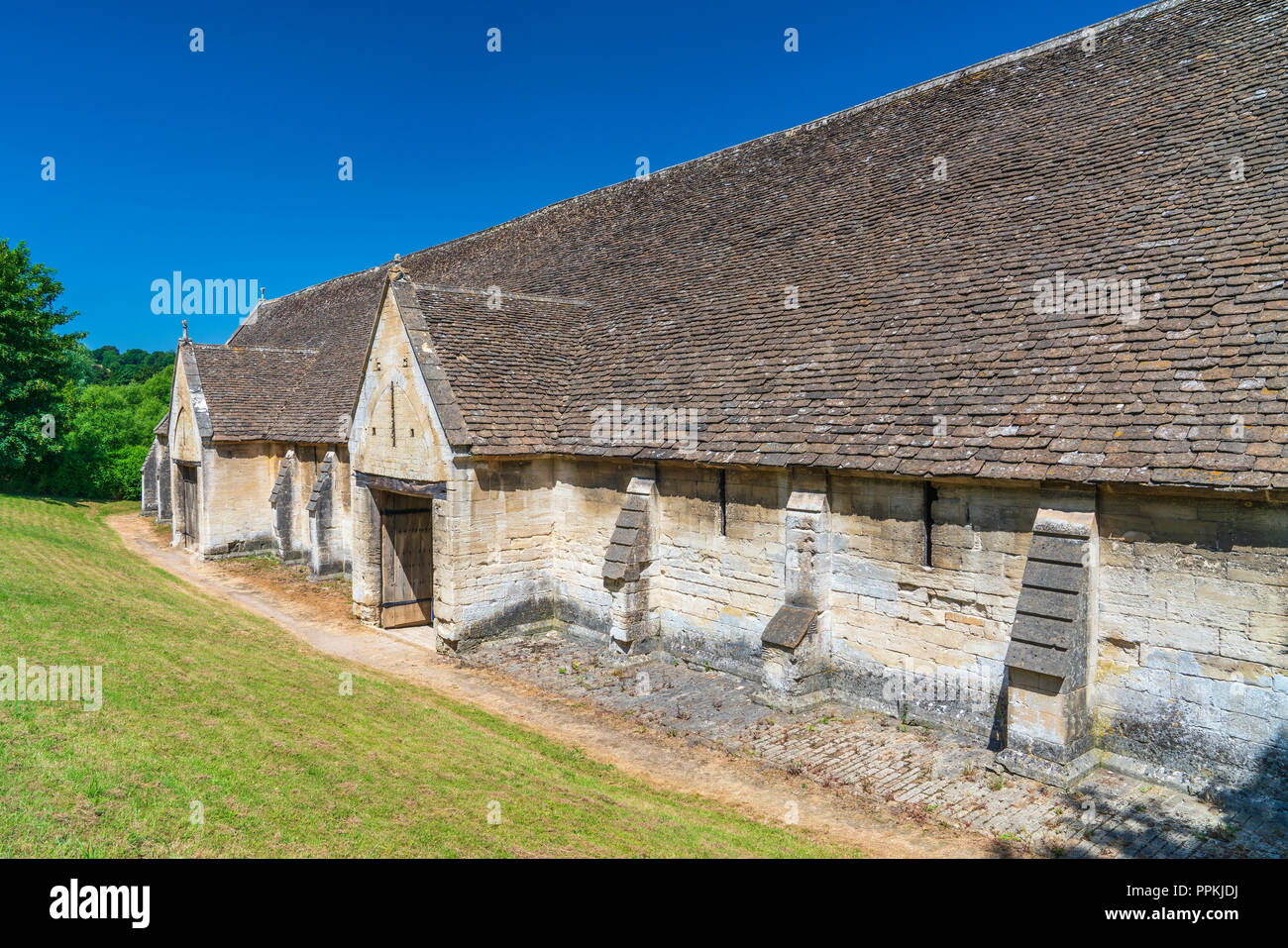 Tithe Barn at Bradford-on-Avon, Wiltshire, England, United Kingdom ...