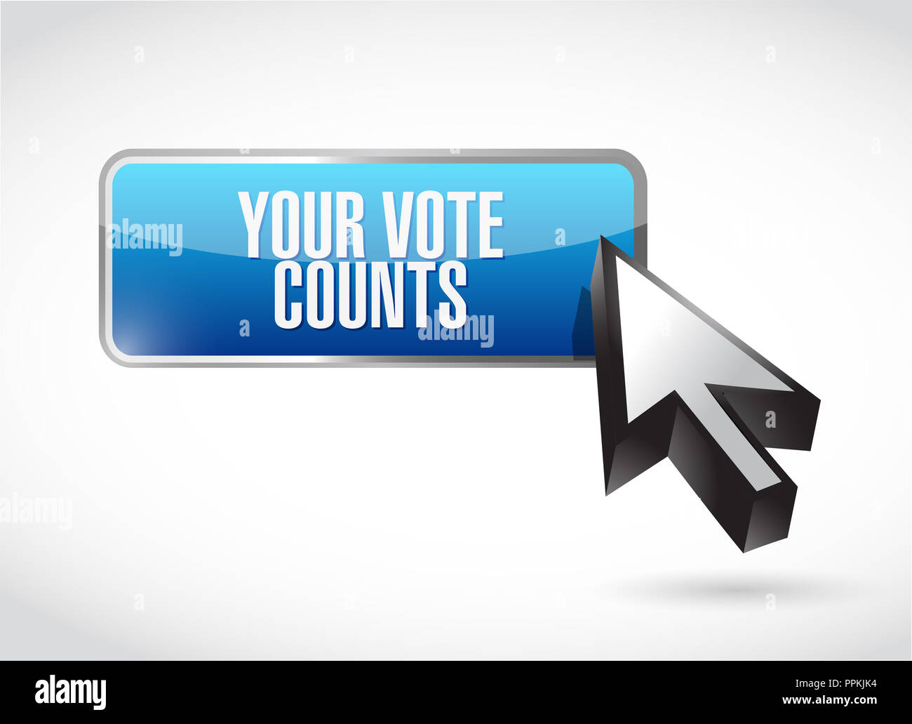 Your vote counts online button sign concept illustration isolated over ...