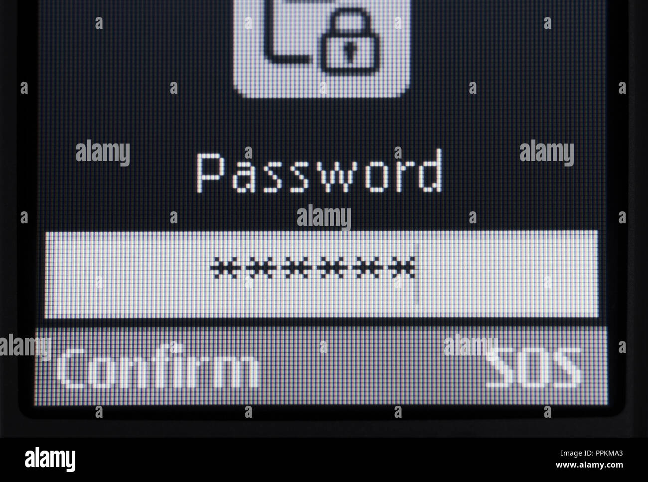Mobile phone passwords hi-res stock photography and images - Alamy