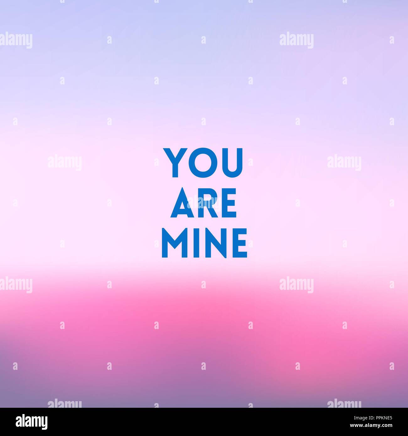 square blurred background - sunset colors With motivating quote Stock ...