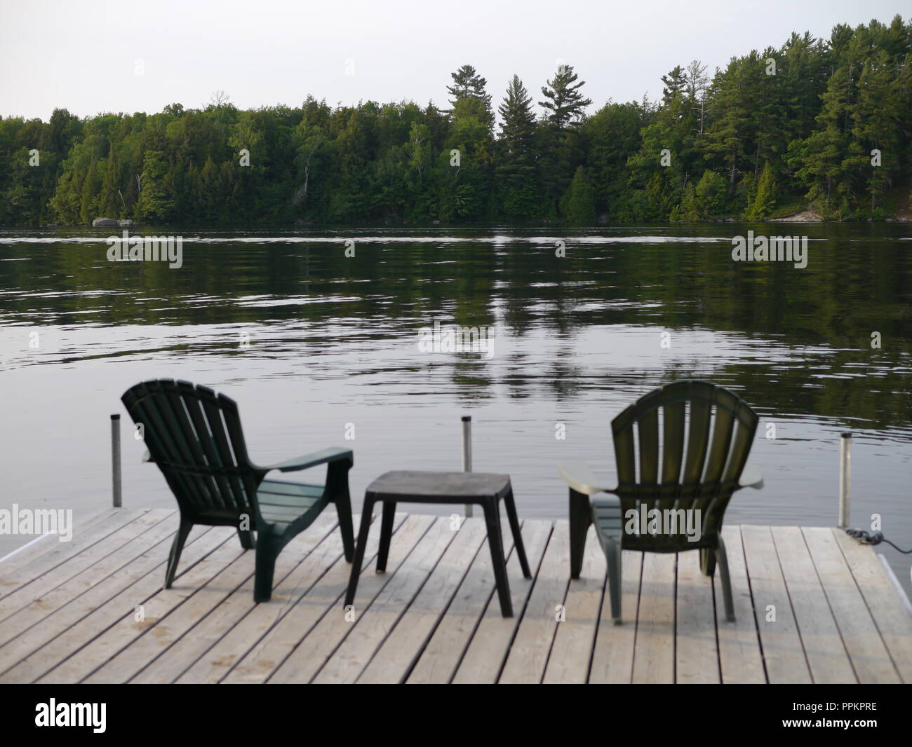 Private Dock for two Stock Photo - Alamy