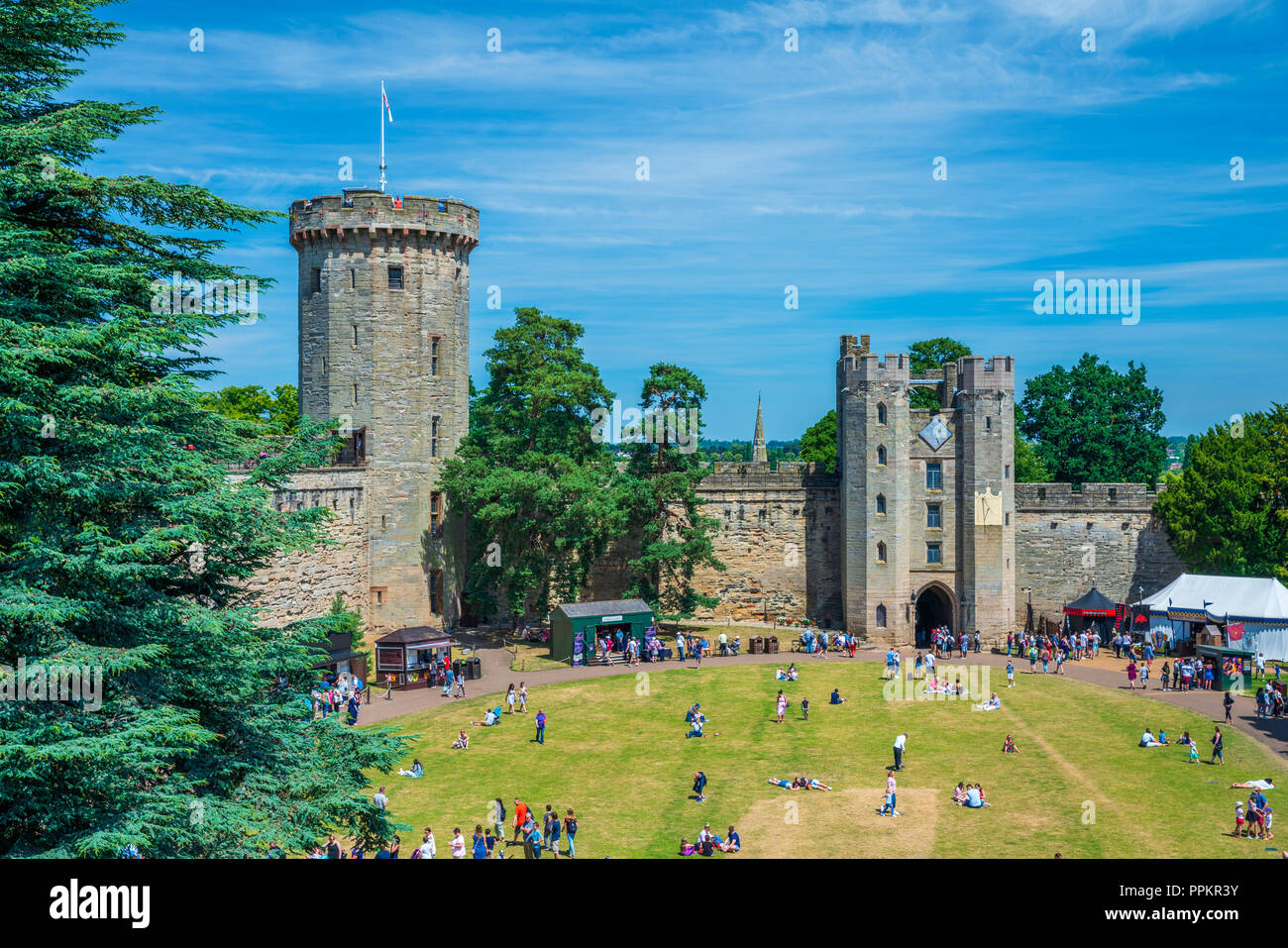 Warwick Castle, Warwickshire, West Midlands, England, United Kingdom ...