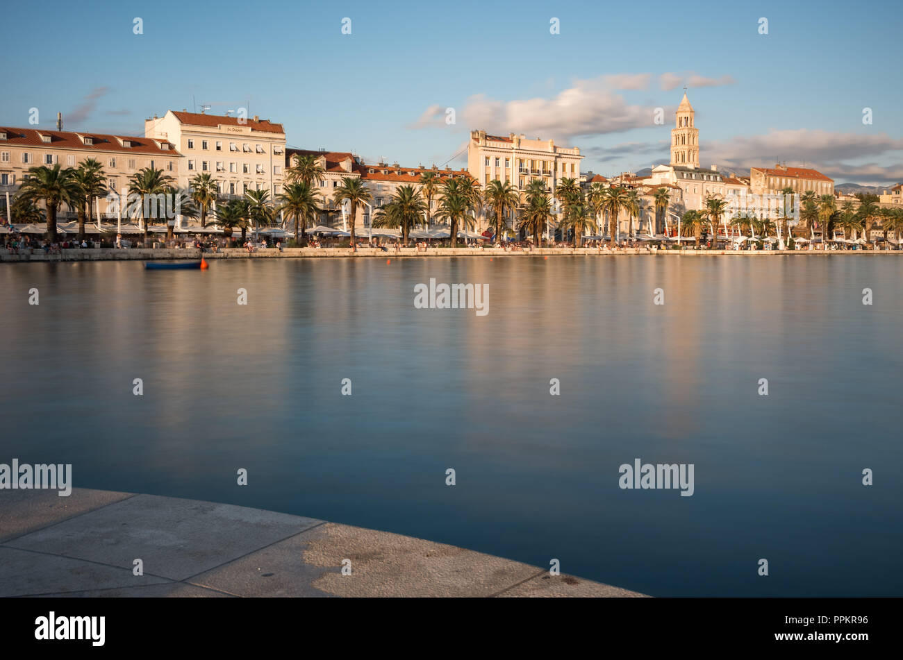 Split waterfront long exposure, Croatia Stock Photo - Alamy