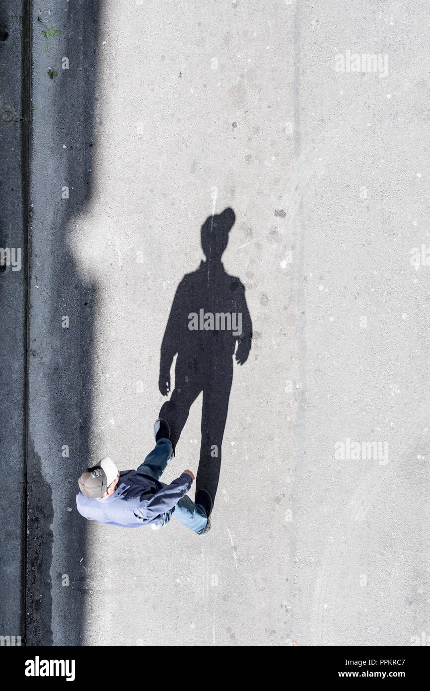 A man standing on the street Stock Photo - Alamy