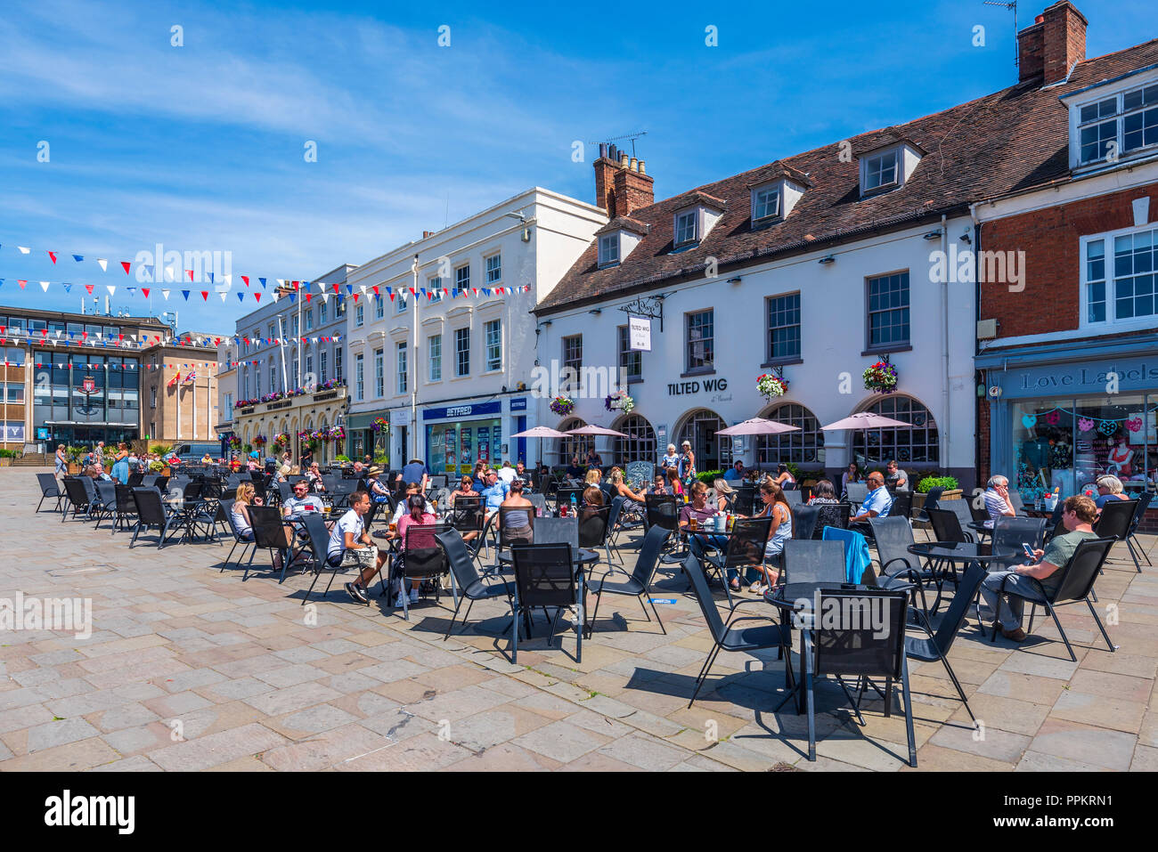 Market Square, Warwick, Warwickshire, England, United Kingdom, Europe ...
