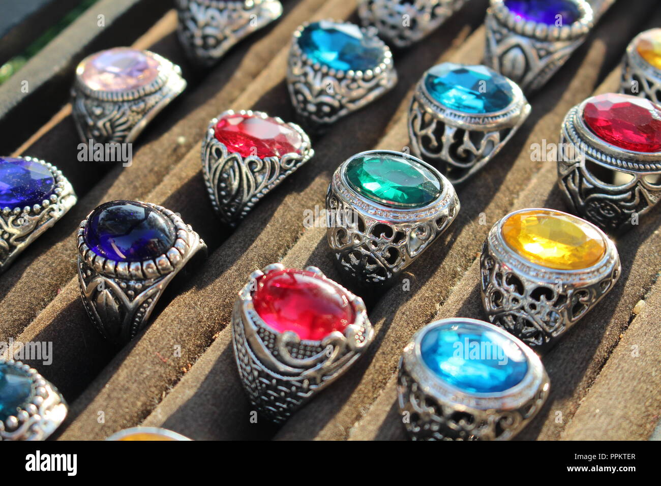 Diamond ring on cloth Stock Photo - Alamy