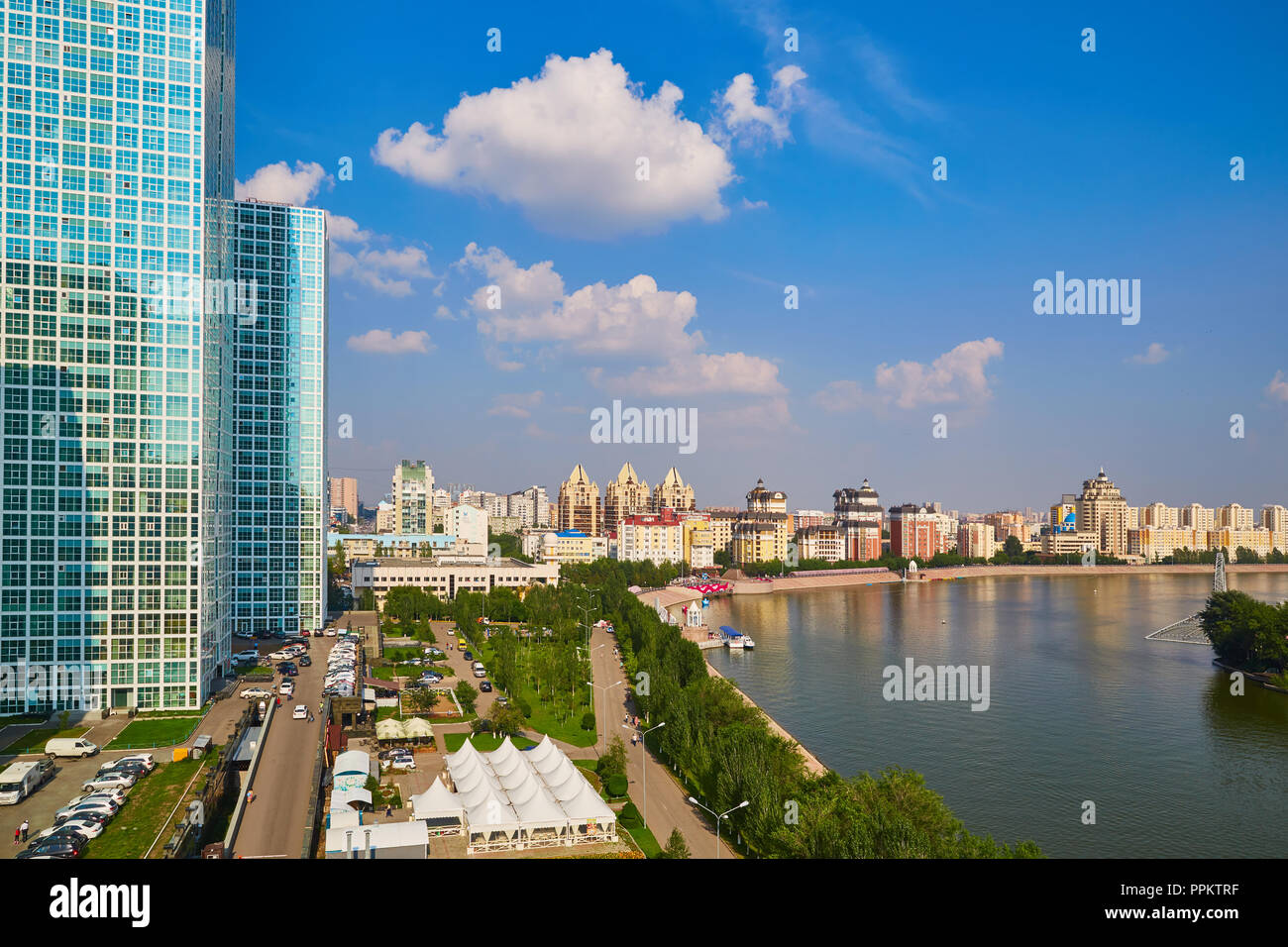 River esil astana hi-res stock photography and images - Alamy