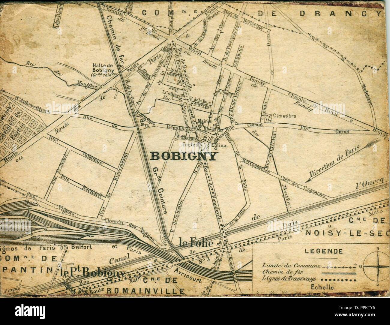 BOBIGNY Plan livreur Stock Photo - Alamy
