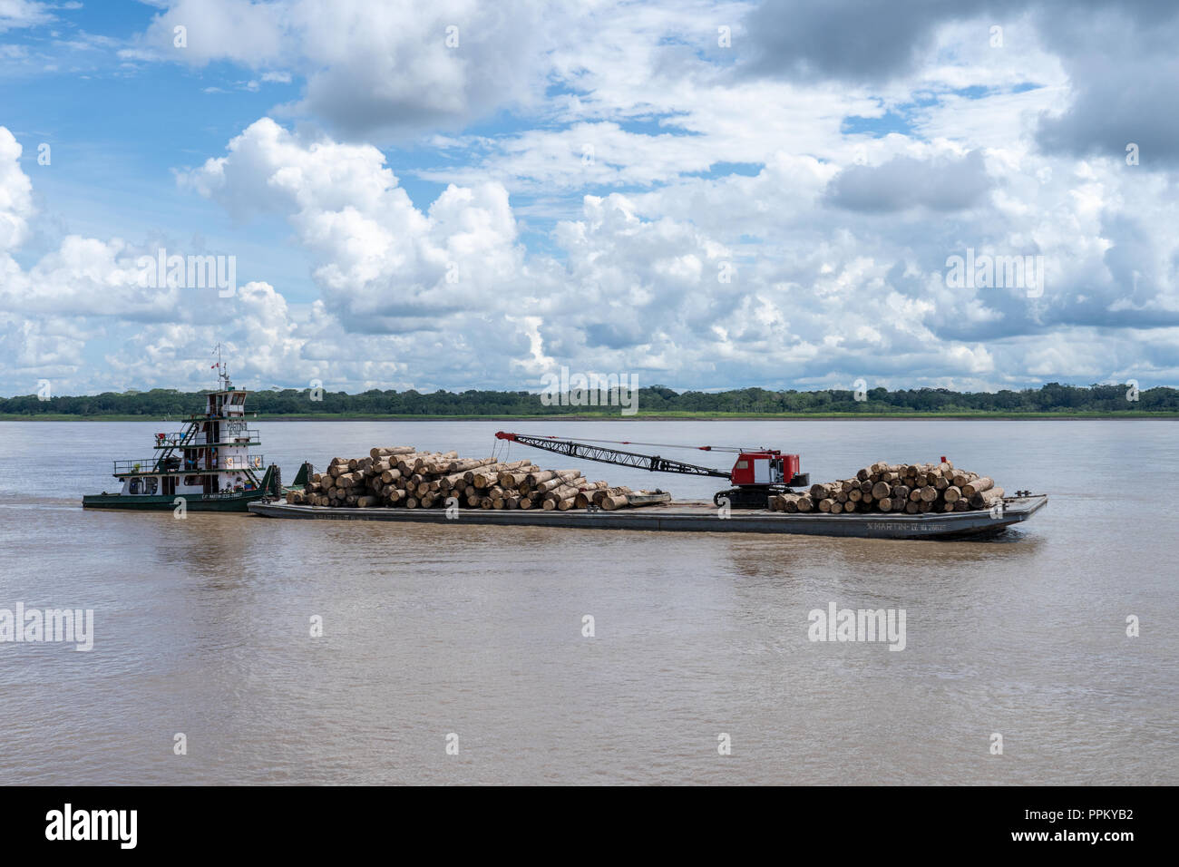 Log barge hi-res stock photography and images - Alamy