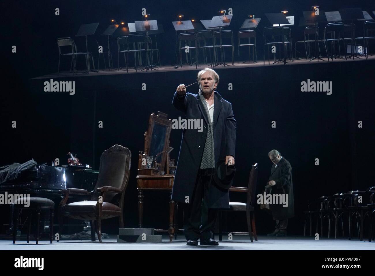 September 14, 2018. - Russia, Moscow. - The Vakhtangov Theatre ...