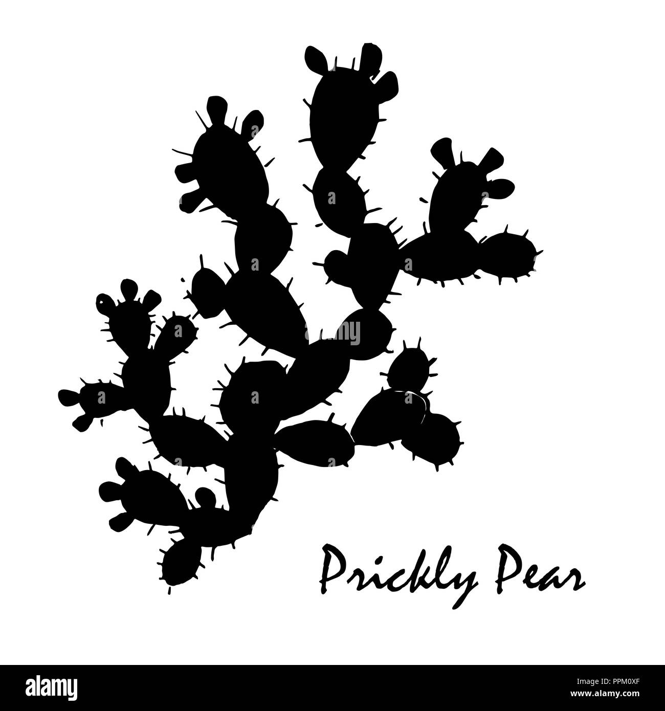 Desert prickly pear opuntia Stock Vector Images - Alamy