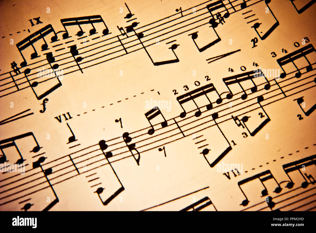 music background of classical notes Stock Photo - Alamy