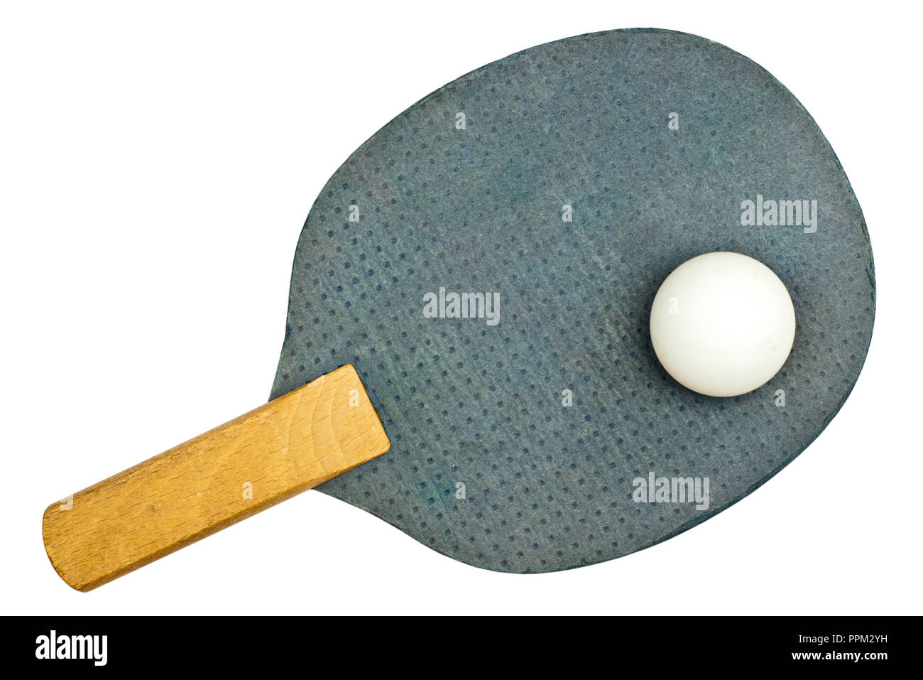 Tennis ball on bat hi-res stock photography and images - Alamy