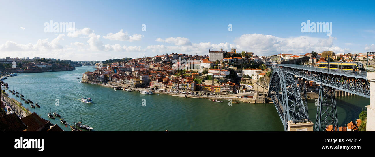 Oporto, capital of the Port wine, and the Ribeira quarter, a UNESCO ...