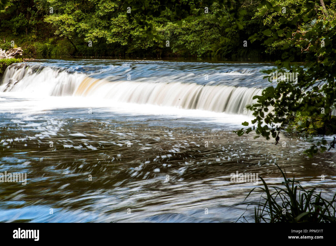 River Plym waterfall Stock Photo - Alamy