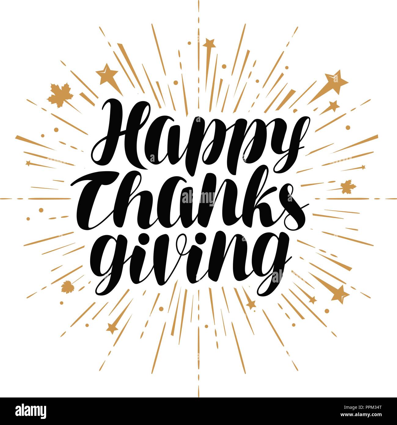 Typographic thanksgiving design vector hi-res stock photography and ...