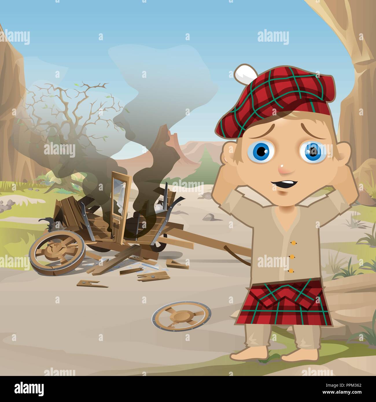 Cartoon scottish man hi-res stock photography and images - Alamy