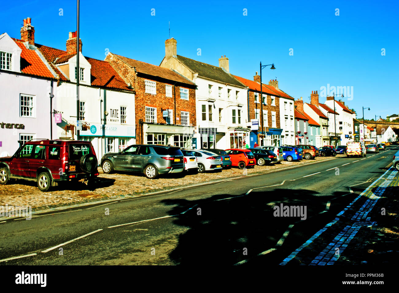 Yarm High Street, Yarm on Tees, North East England Stock Photo - Alamy