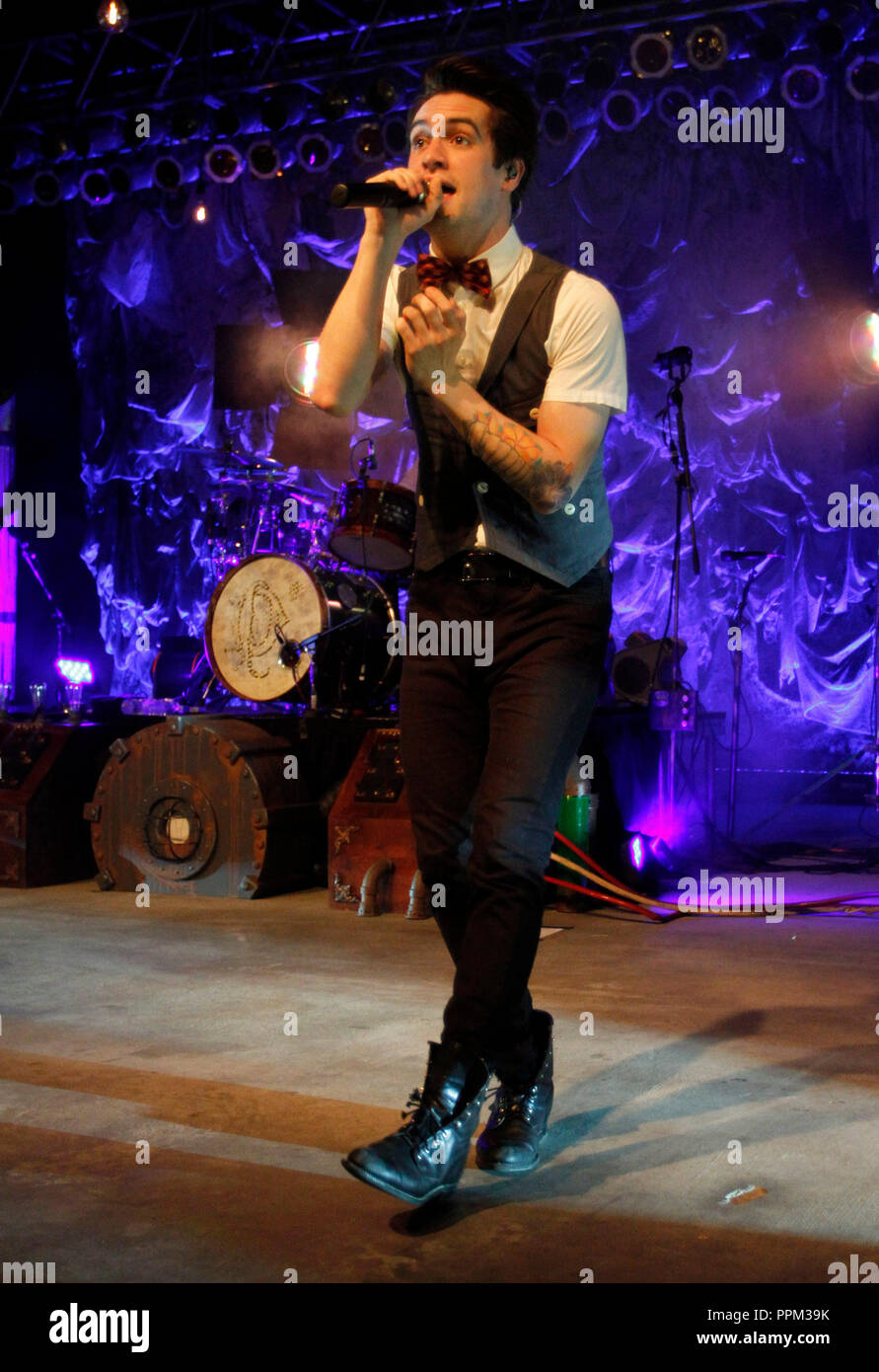 Brian Urie with Panic at the Disco performs in concert at the Pompano ...