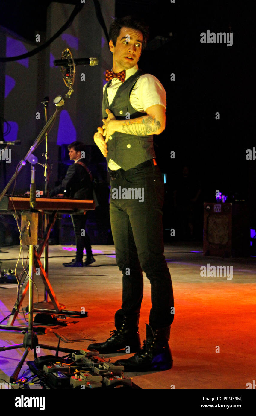Brian Urie with Panic at the Disco performs in concert at the Pompano ...
