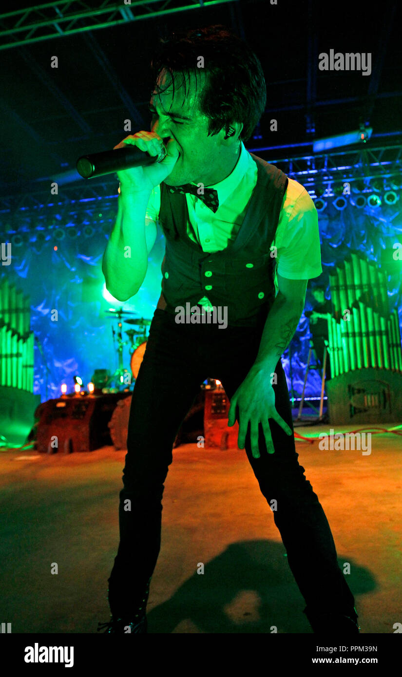 Brian Urie with Panic at the Disco performs in concert at the Pompano ...