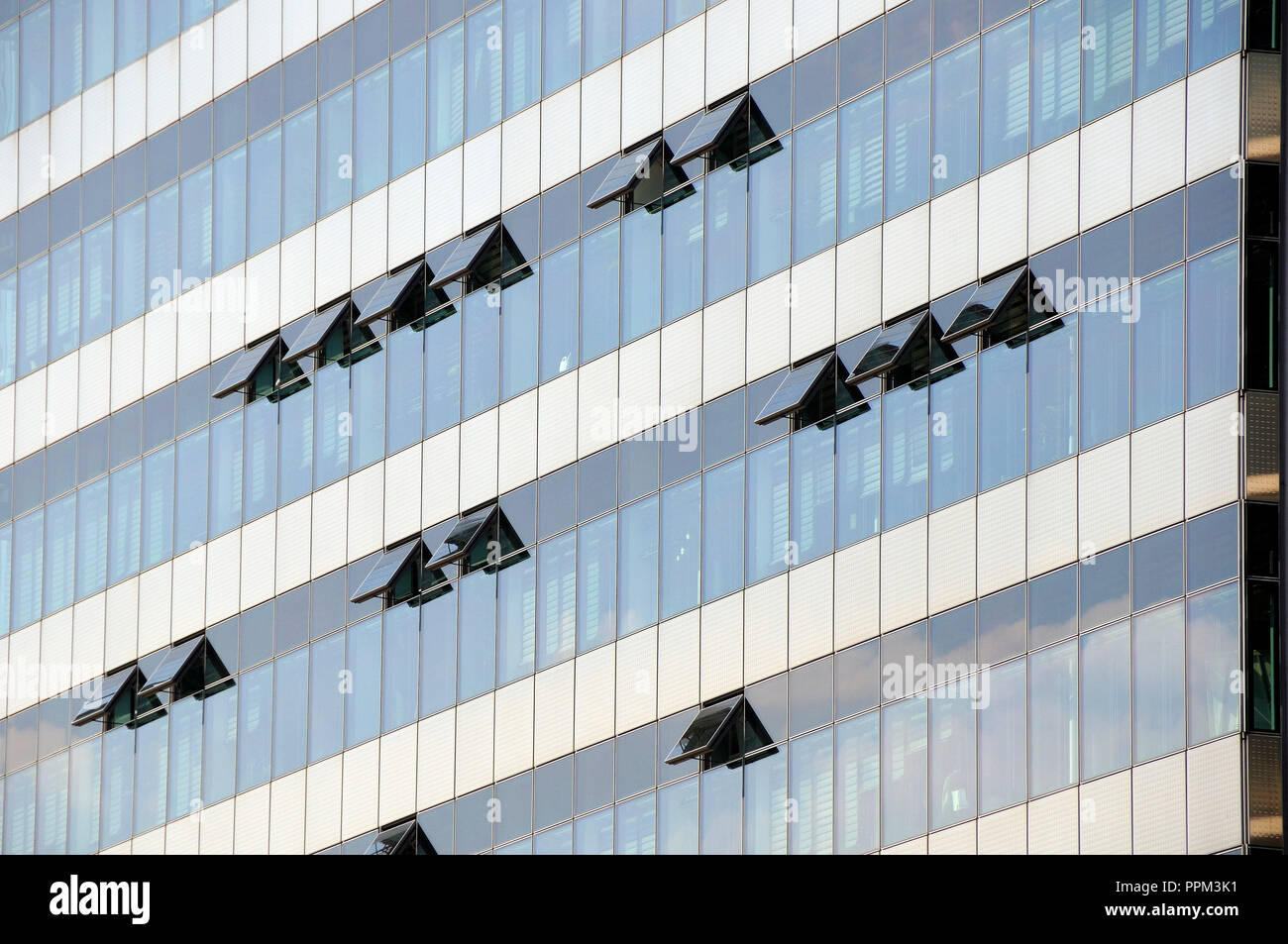 Modern building and windows at Potsdamer Platz. Berlin, Germany Stock ...