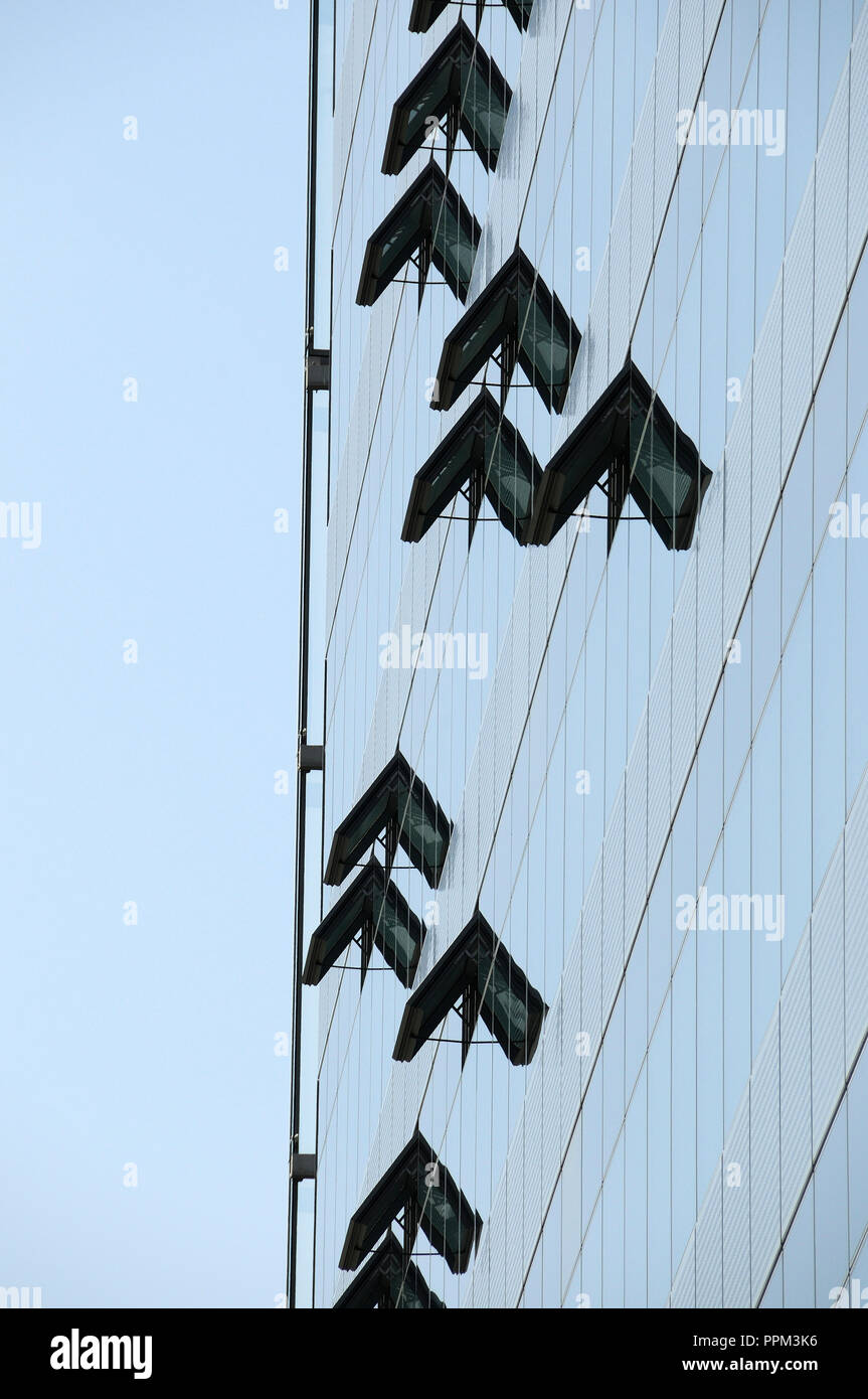 Modern building and windows at Potsdamer Platz. Berlin, Germany Stock ...
