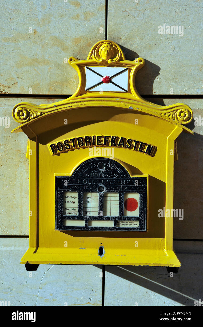 Post Box against traditional wall. Dresden, Germany Stock Photo - Alamy