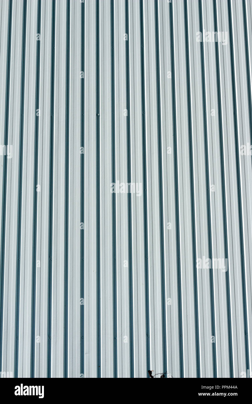 Stripped blue metal wall Stock Photo - Alamy