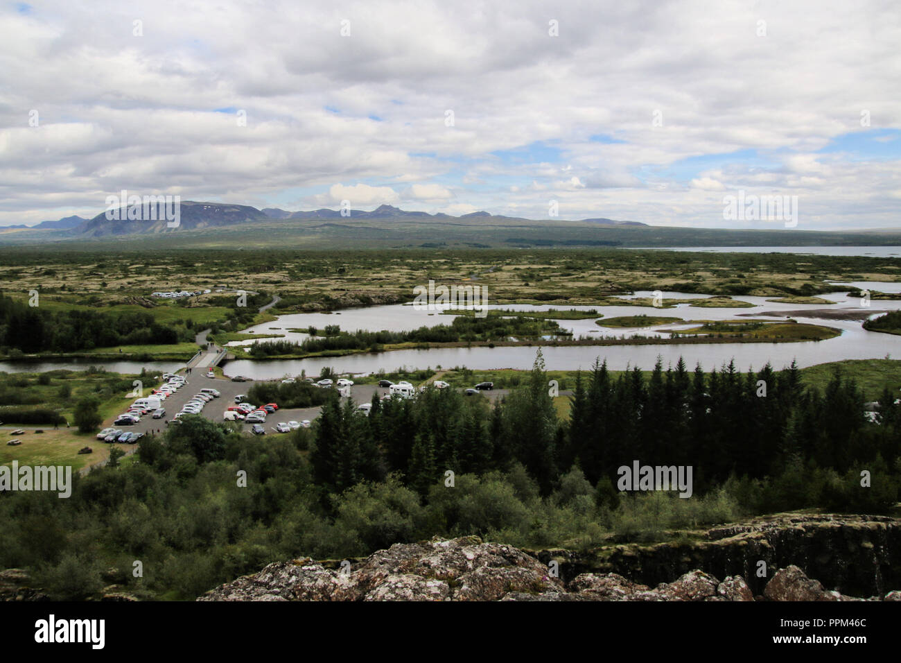 A view of Iceland where the geographic plates meet Stock Photo - Alamy