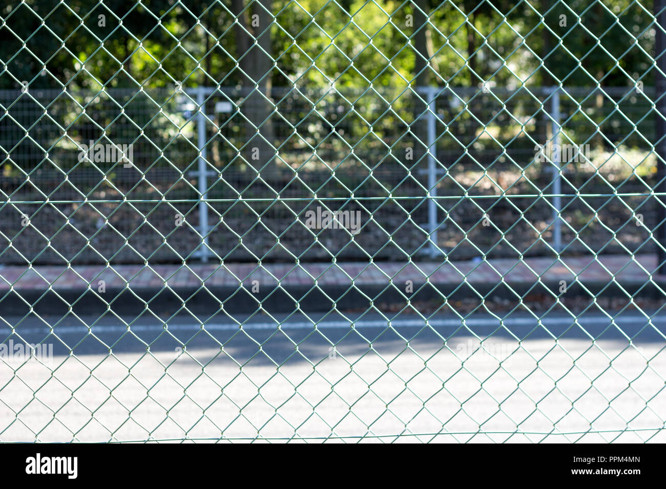 Metalic fence hi-res stock photography and images - Alamy