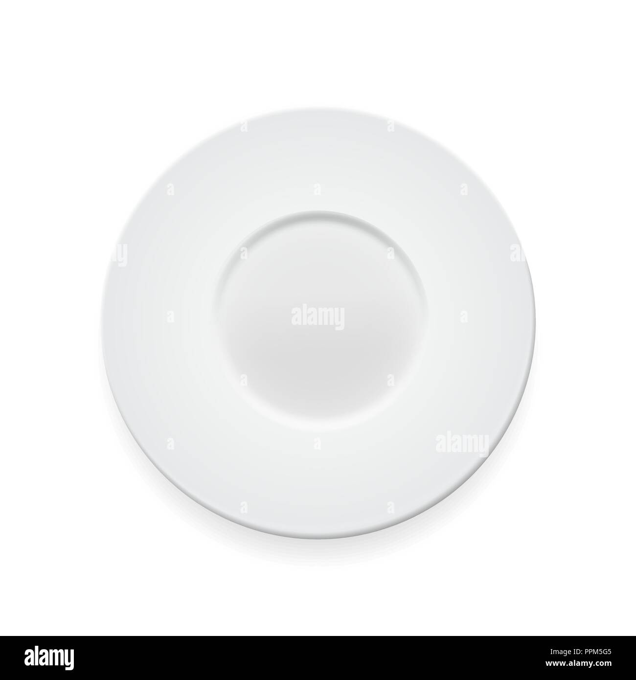 Empty plate restaurant table Cut Out Stock Images & Pictures - Alamy