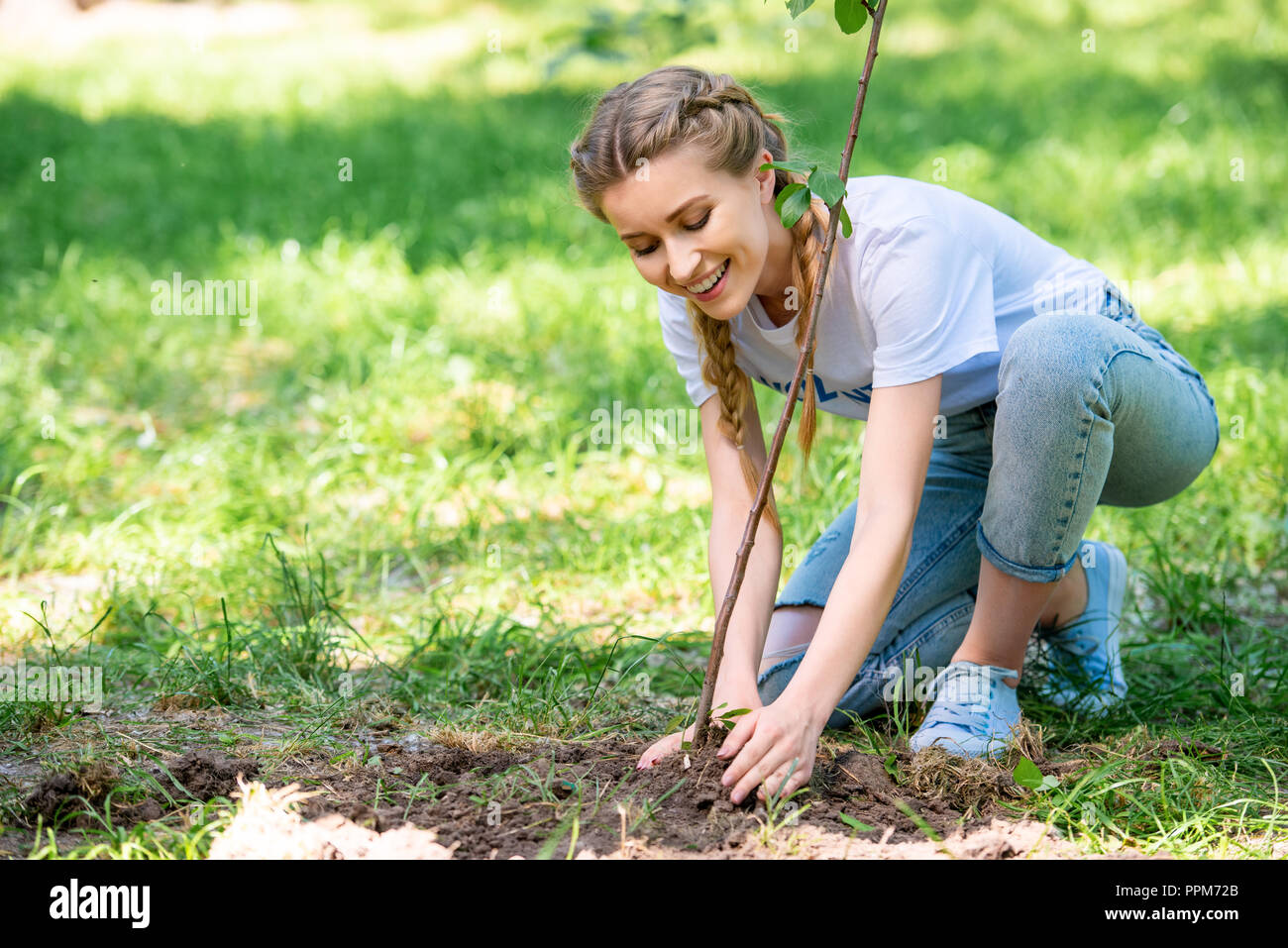 Natural Woman Tree Planting Girls