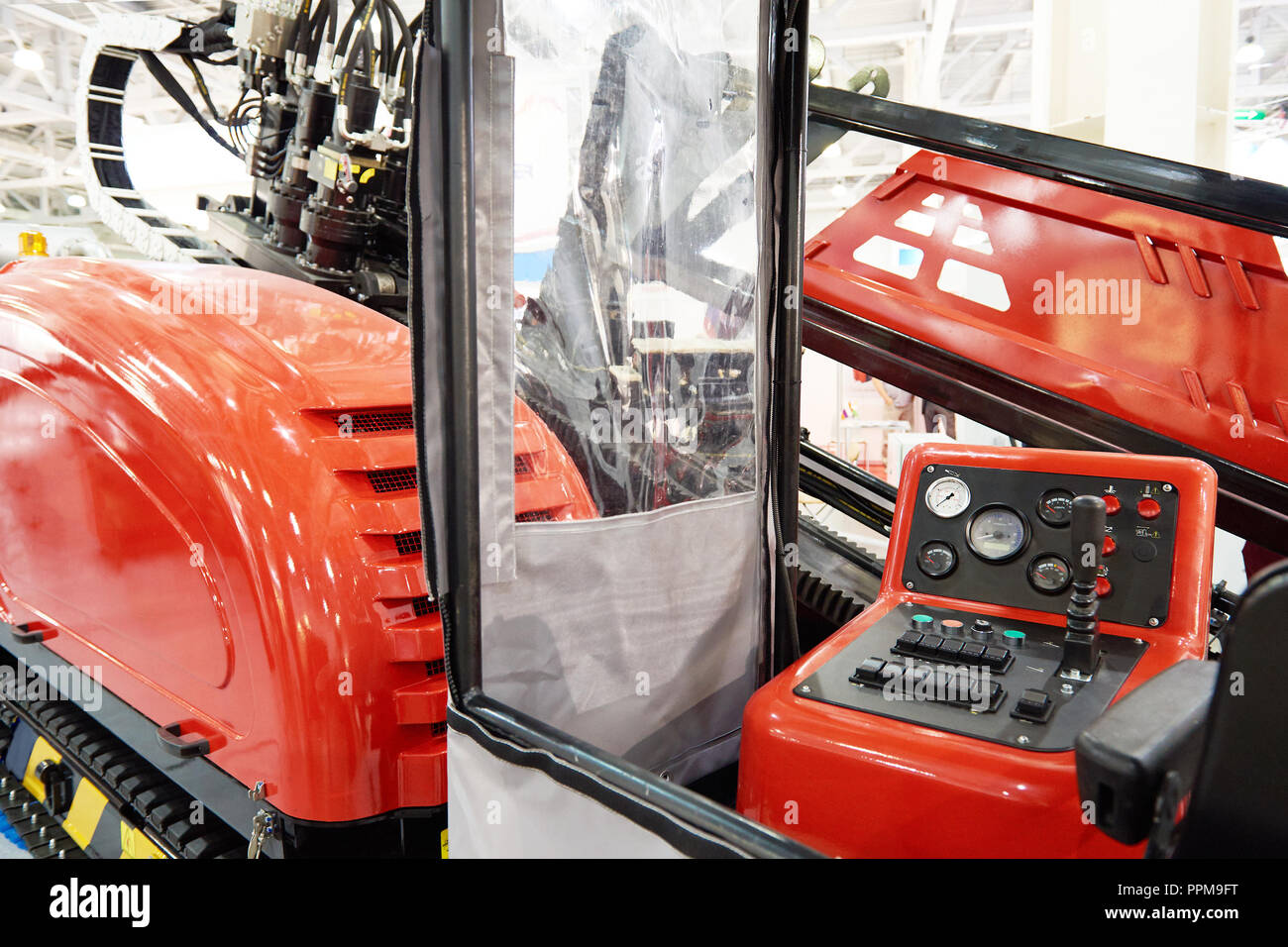Horizontal directional drilling machine with control panel Stock Photo ...