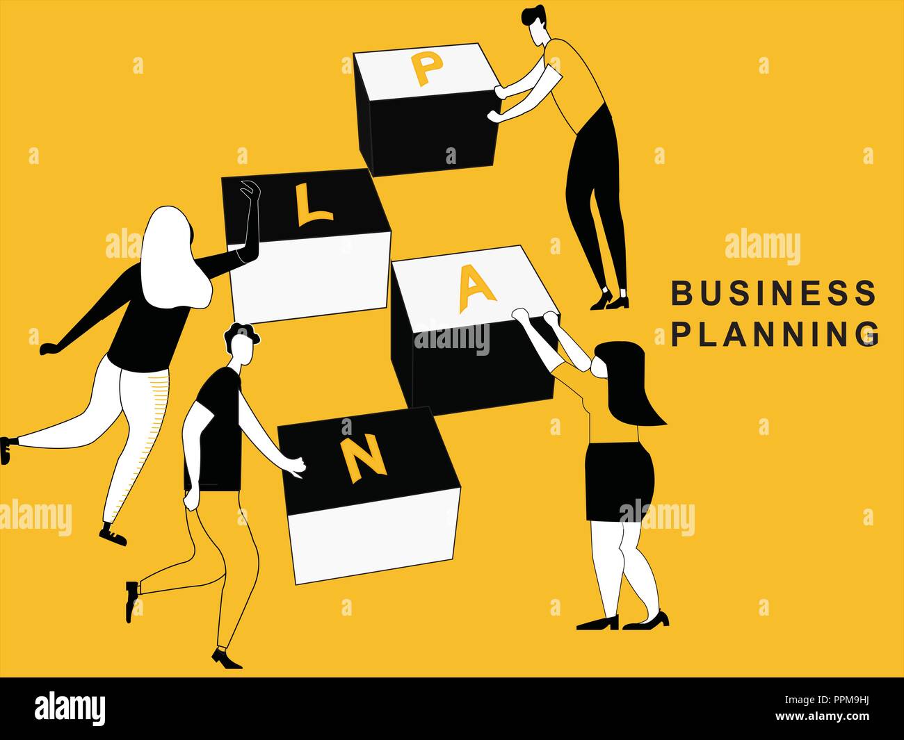 People doing Business Plan Stock Vector Image & Art - Alamy