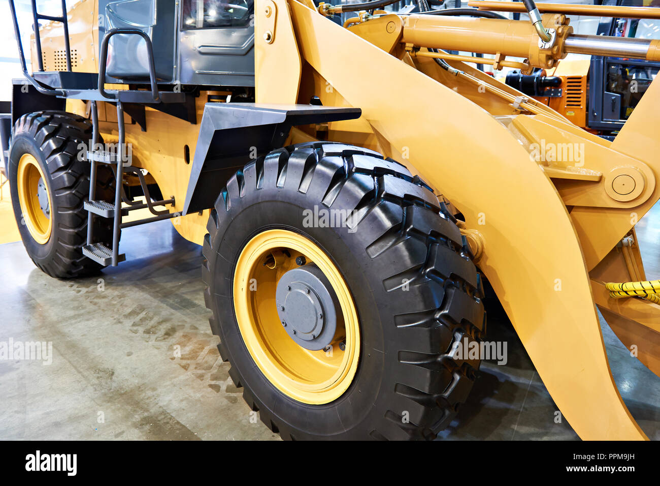 New front loader for construction Stock Photo - Alamy