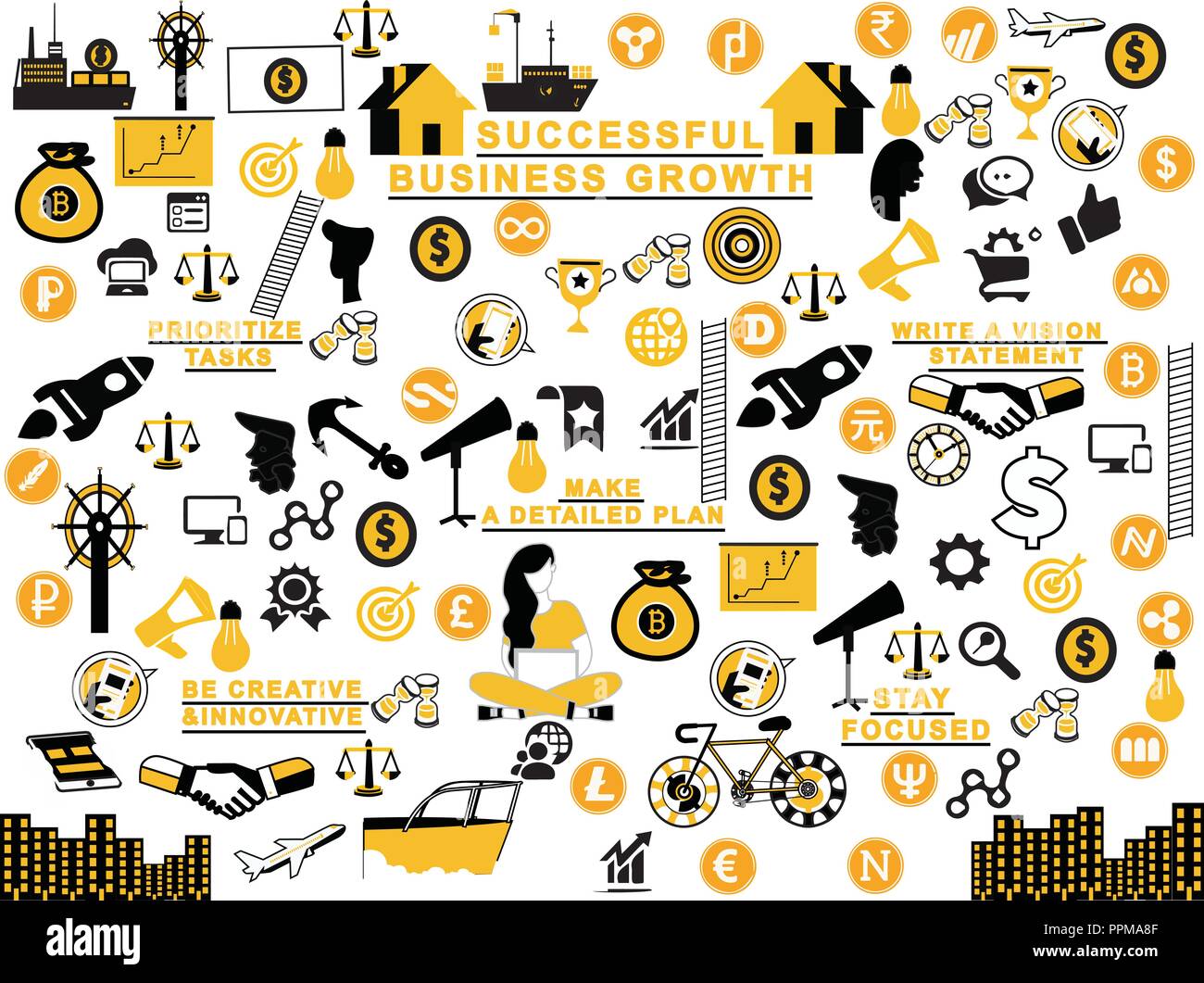 Concept bpm business process Stock Vector Images - Alamy